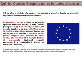 Antreprenoriatul social in Romania | PPTX