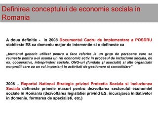 Antreprenoriatul social in Romania | PPTX