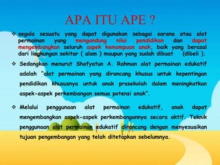 PPT APE PAUD.ppt