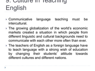 CULTURE IN TEACHING ENGLISH | PPTX