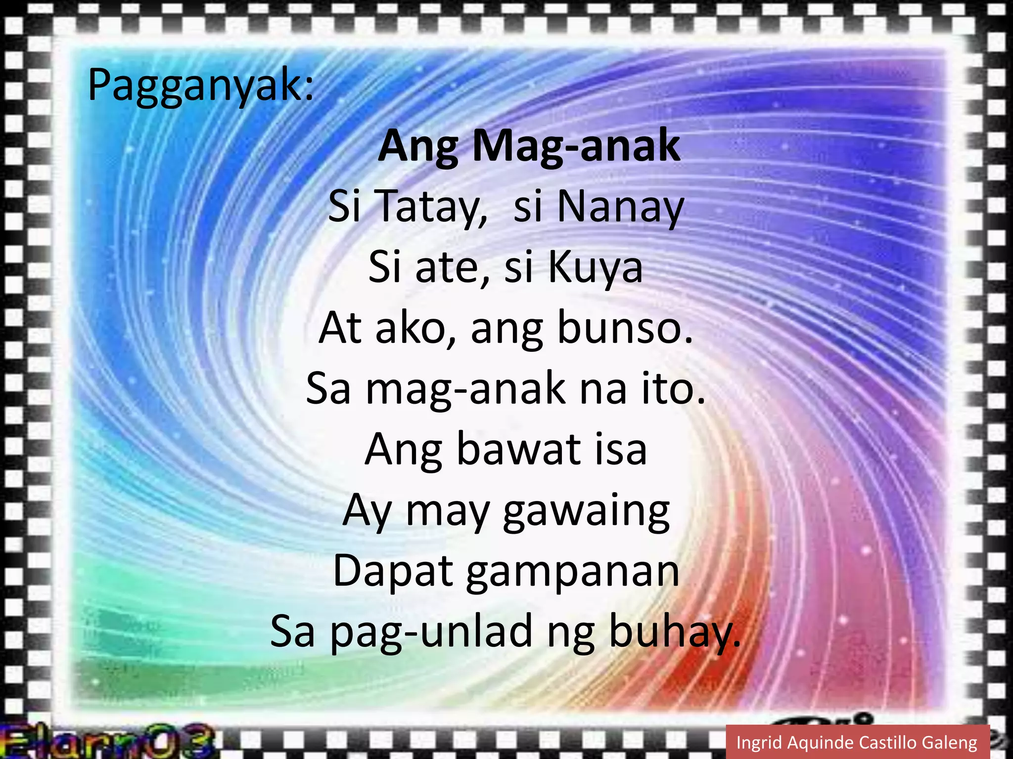 Ginagampanan ng bawat miyembro ng pamilya | PPTX