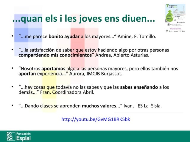 APS e Intercambio Generacional | PPT