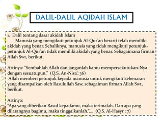 Ppt aqidah islam | PPTX