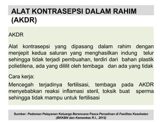 PPT ALAT KONTRASEPSI ATAU KELUARGA BERENCANApptx | PPTX