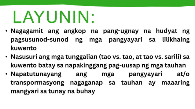 GRADE 9 FILIPINO QUARTER 3 PPT ARALIN 3 | PPTX