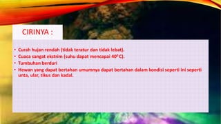PPT Biosfer "persebaran flora dan fauna" | PPTX