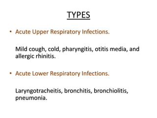 acute respiratory infection | PPTX
