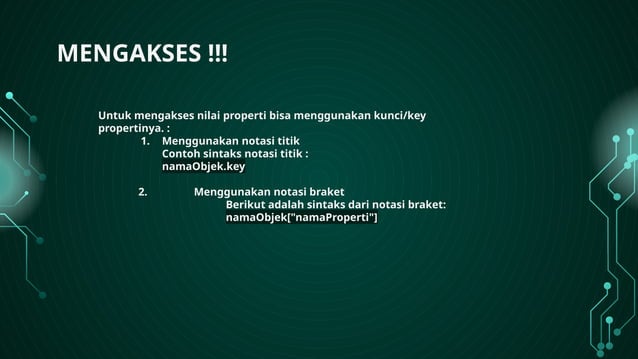 PPT ARRAY & OBJECT java script pengetahuan pemrograman.pptx