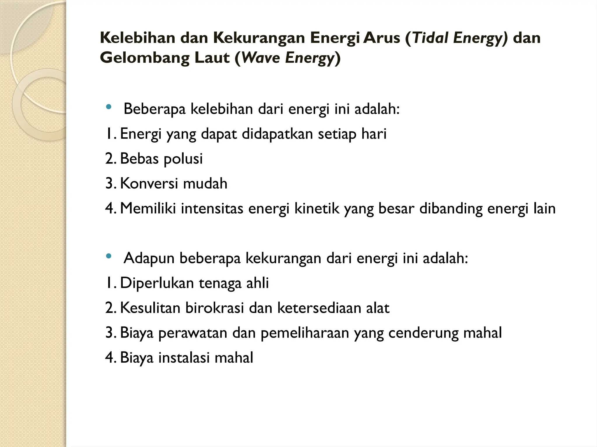 PPT ARUS DAN GELOMBANG LAUT.pptx teknik terbarukan | PPTX