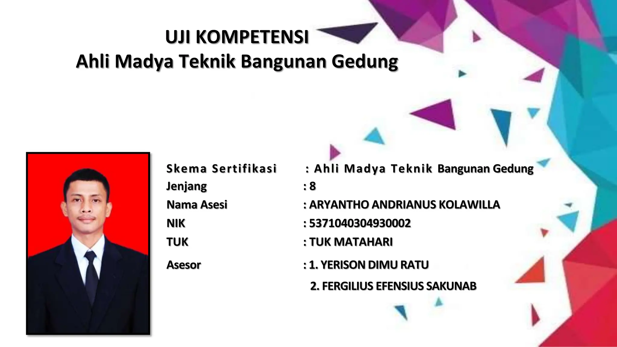 PPT ARYANTHO ANDRIANUS KOLAWILLA Ahli Madya Teknik Bangunan Gedung.pptx