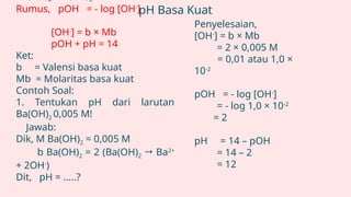PPT ASAM BASA KIMIA KELAS XI MIPA (TEORI DAN PERHITUNGAN) | PPTX