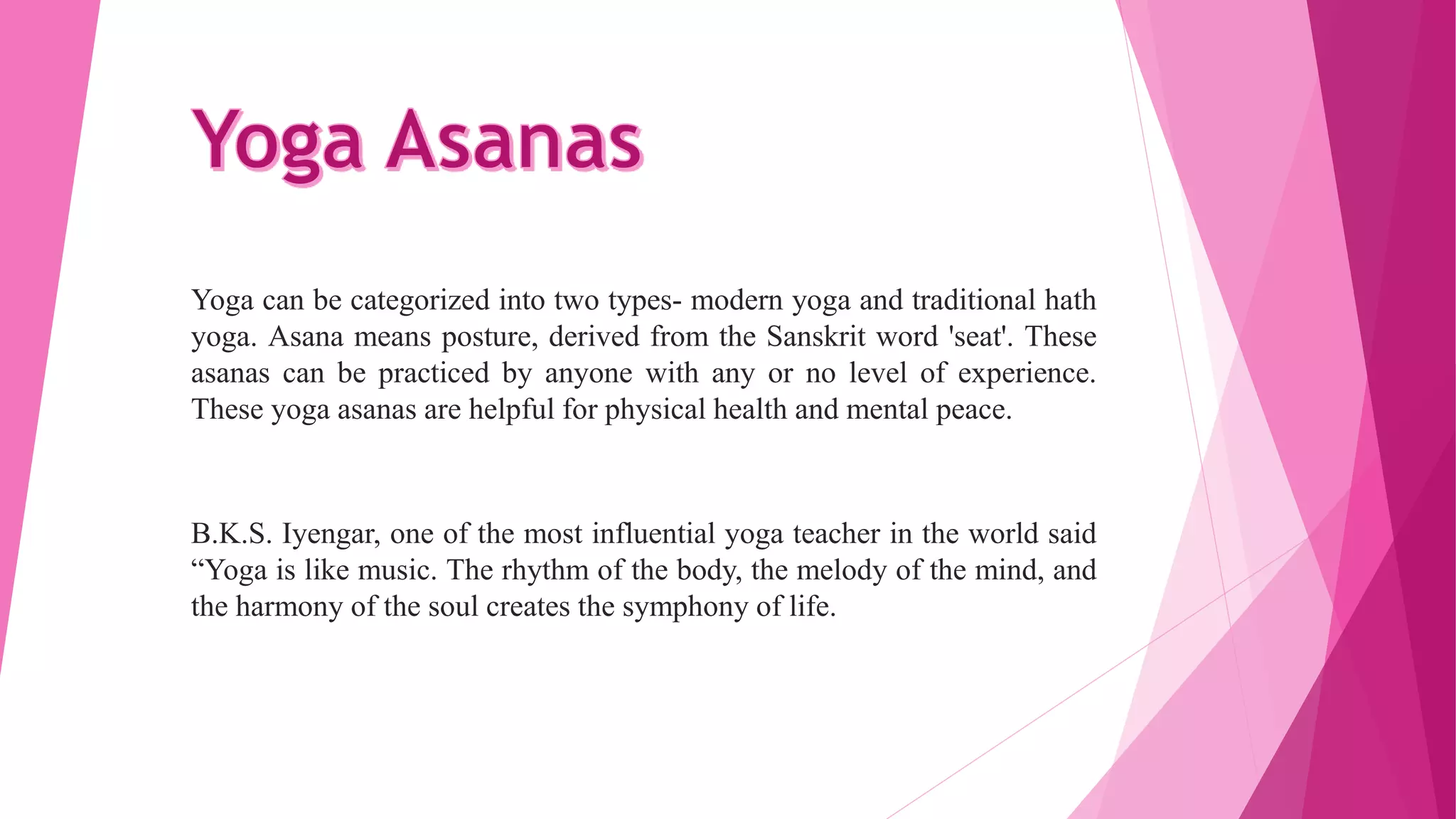Yoga asanas | PPTX