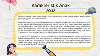 PPT ASD KELOMPOK 1 PENGERTIAN, PENYEBAB, KARAKTERISTIK, KLASIFIKASI.pptx