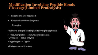Post translational modification of protein | PPTX