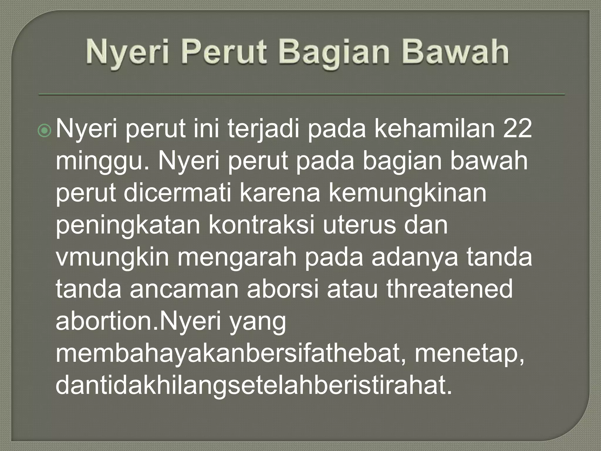 NYERI PERUT BAGIAN BAWAH | PPTX