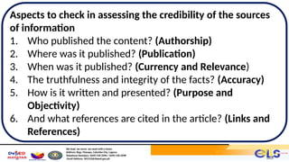 PPT Assessing the Credibility of Sources.pptx