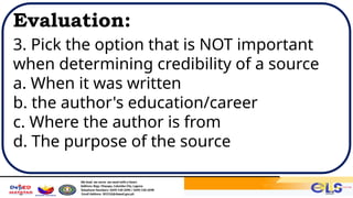PPT Assessing the Credibility of Sources.pptx