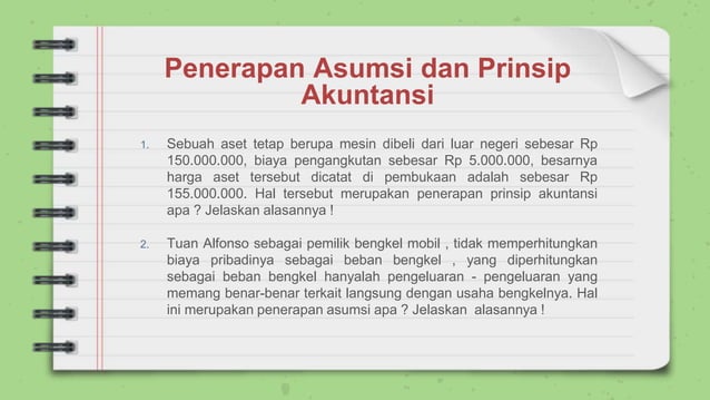 Ppt Asumsi Dasar Dan Prinsip Akuntansi Pptx