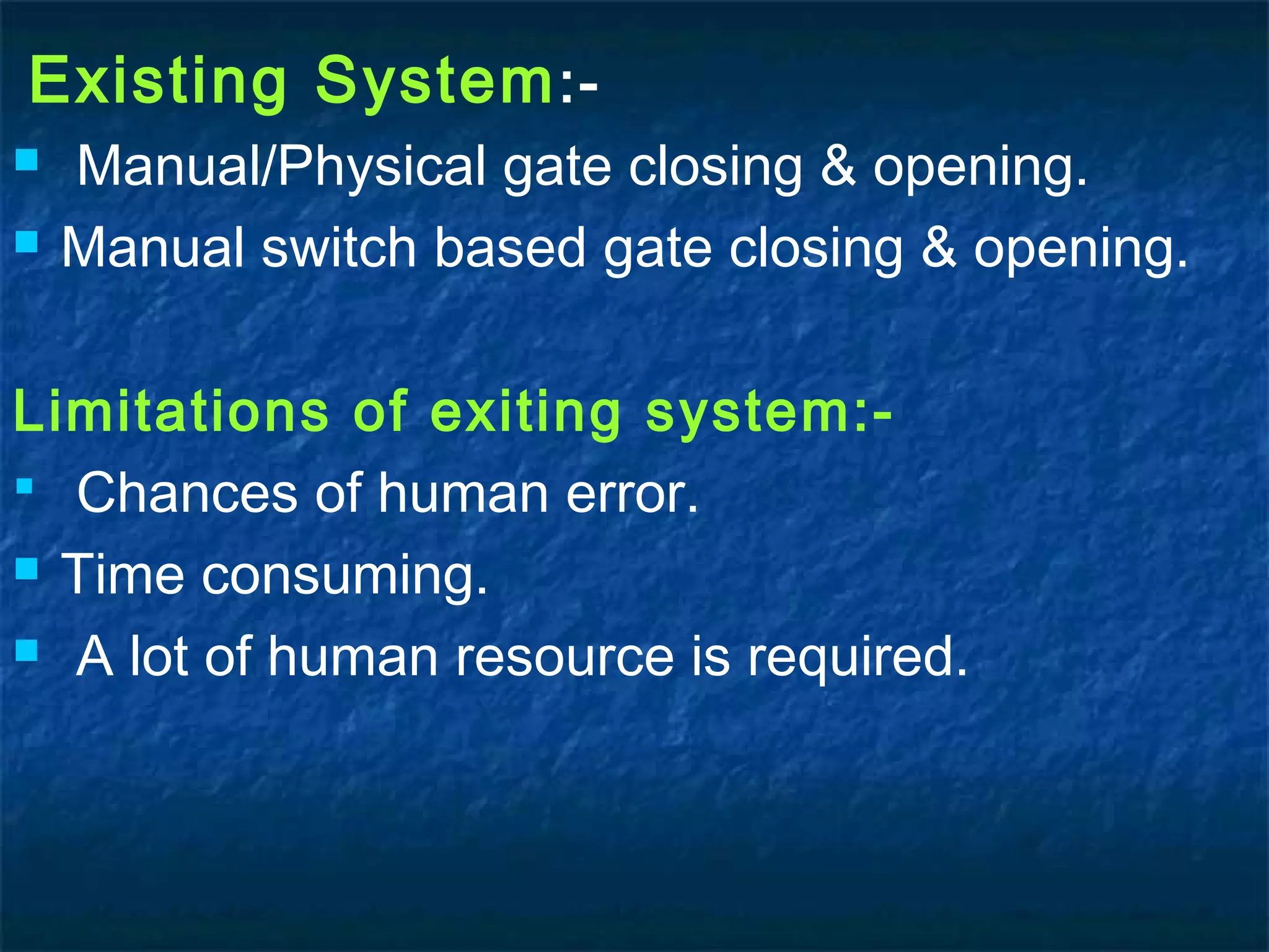automatic railway gate controll using ir sensor | PPT