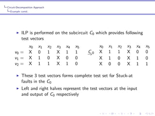 ATPG of reversible circuits | PPT