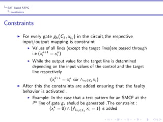 ATPG of reversible circuits | PPT