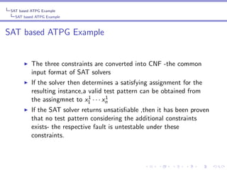 ATPG of reversible circuits | PPT