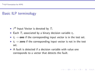 ATPG of reversible circuits | PPT