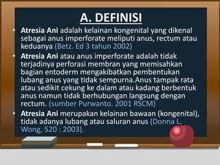 Atresia Rekti Atresia Ani | PPTX