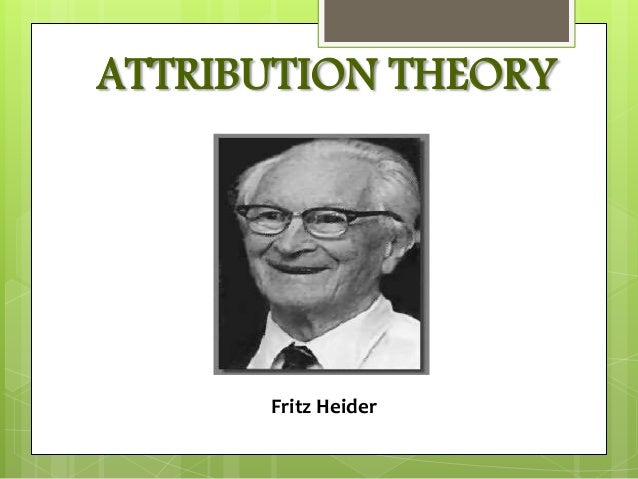 Attribution Theory