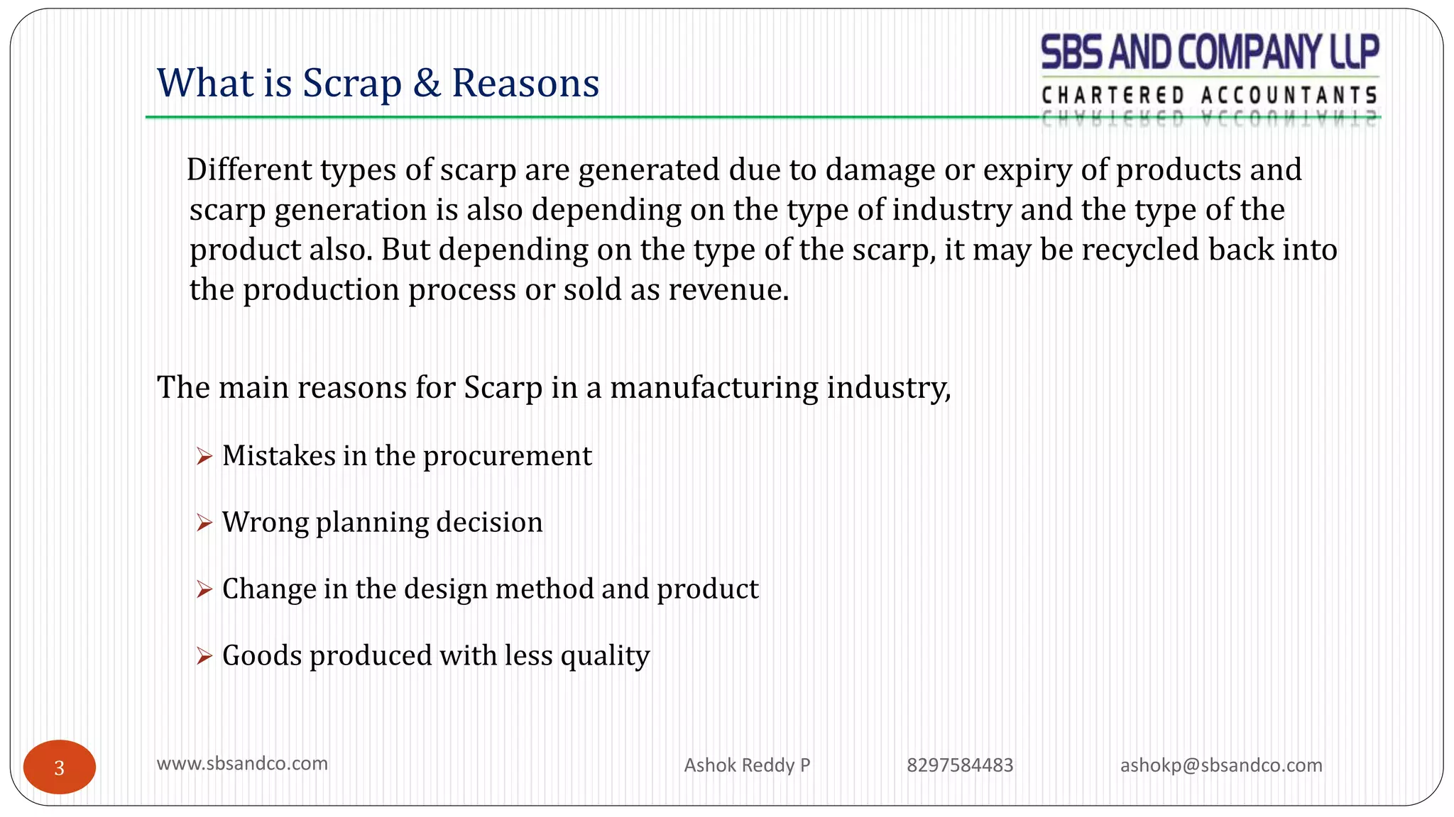 PPT - Audit of Scarp Sales | PPTX