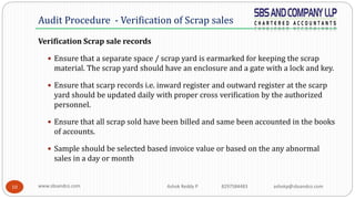 PPT - Audit of Scarp Sales | PPTX
