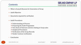 PPT - Audit of Scarp Sales | PPTX