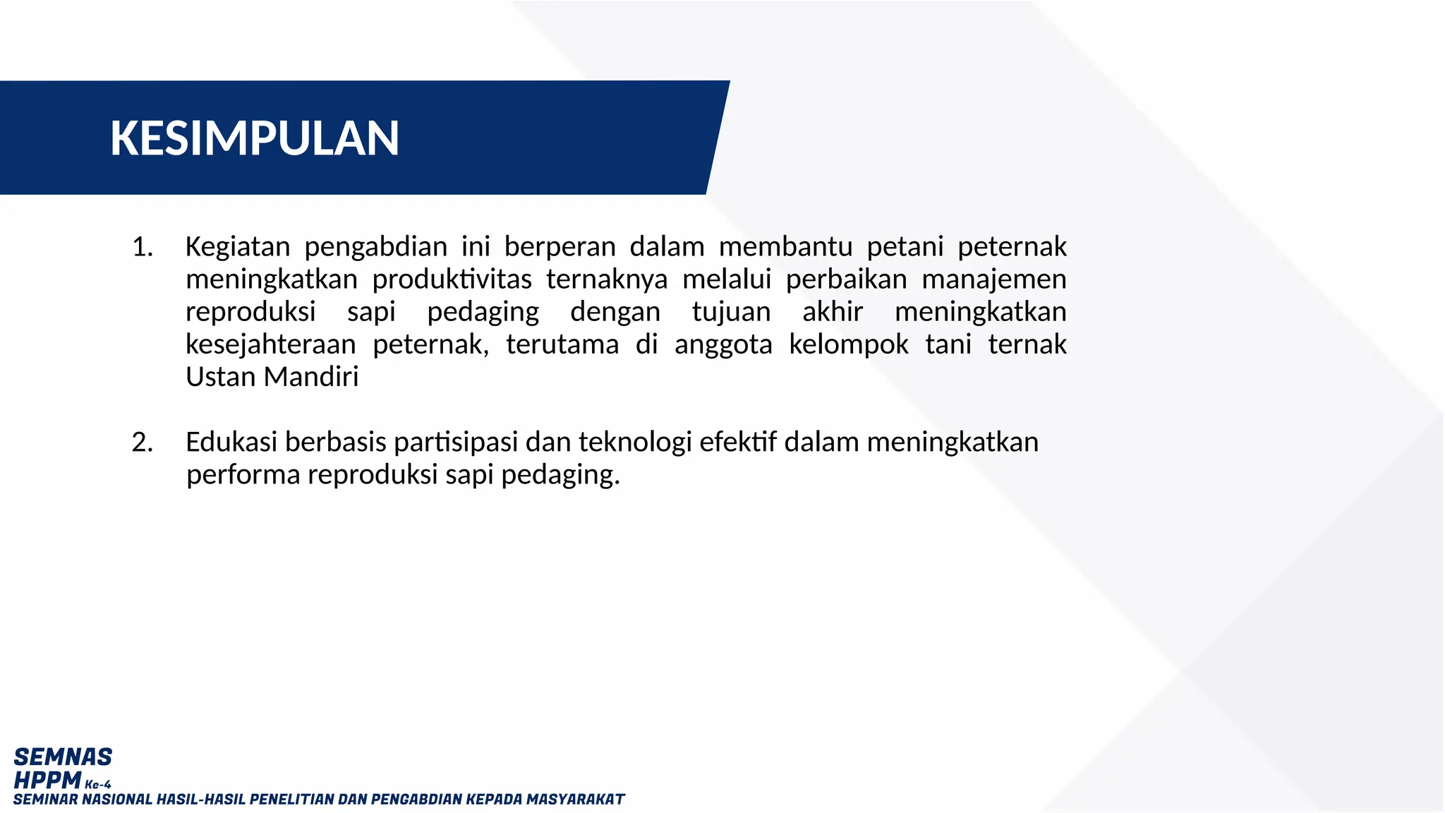 Penguatan kapasitas peternak dalam kemandirian | PPTX