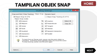 PPTmedia pembelajaran autocad perintah dasar | PPTX