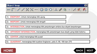 PPTmedia pembelajaran autocad perintah dasar | PPTX