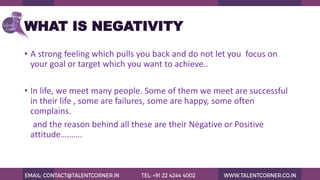 Ppt avoid negativity | PPTX