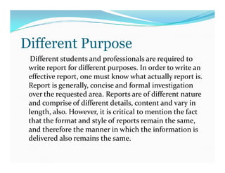 Effective Report Writing | PDF