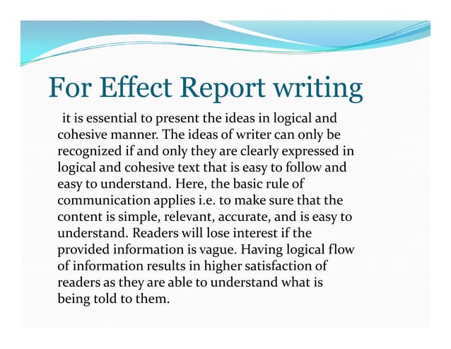 Effective Report Writing | PDF