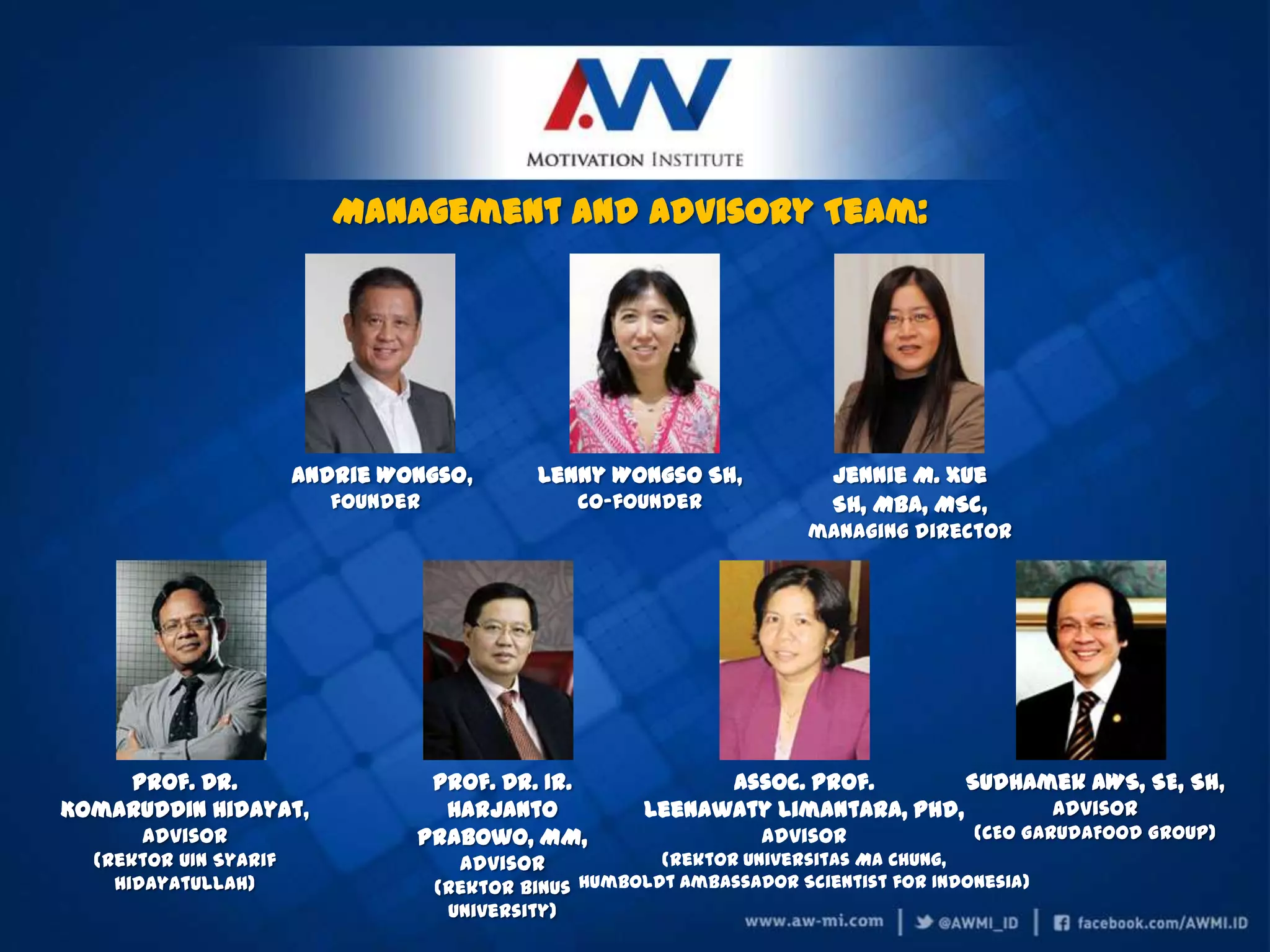 Andrie Wongso Motivation Institute Introduction | PDF