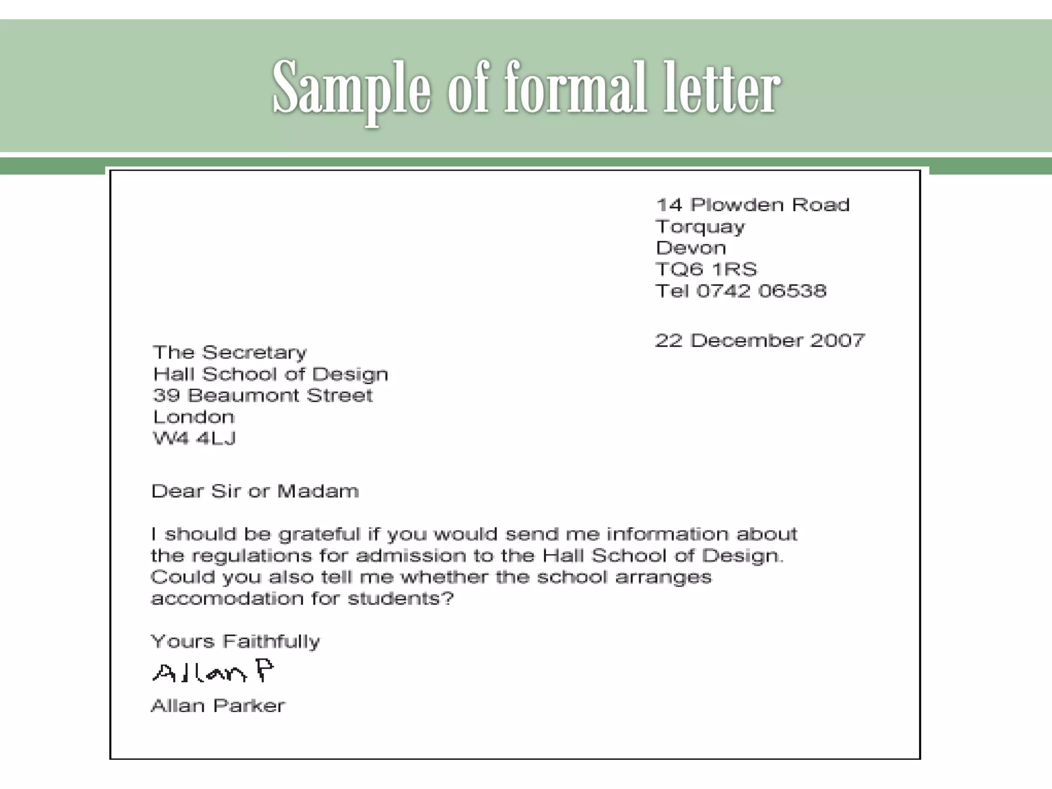 Formal and Informal Letter Writing | PPT
