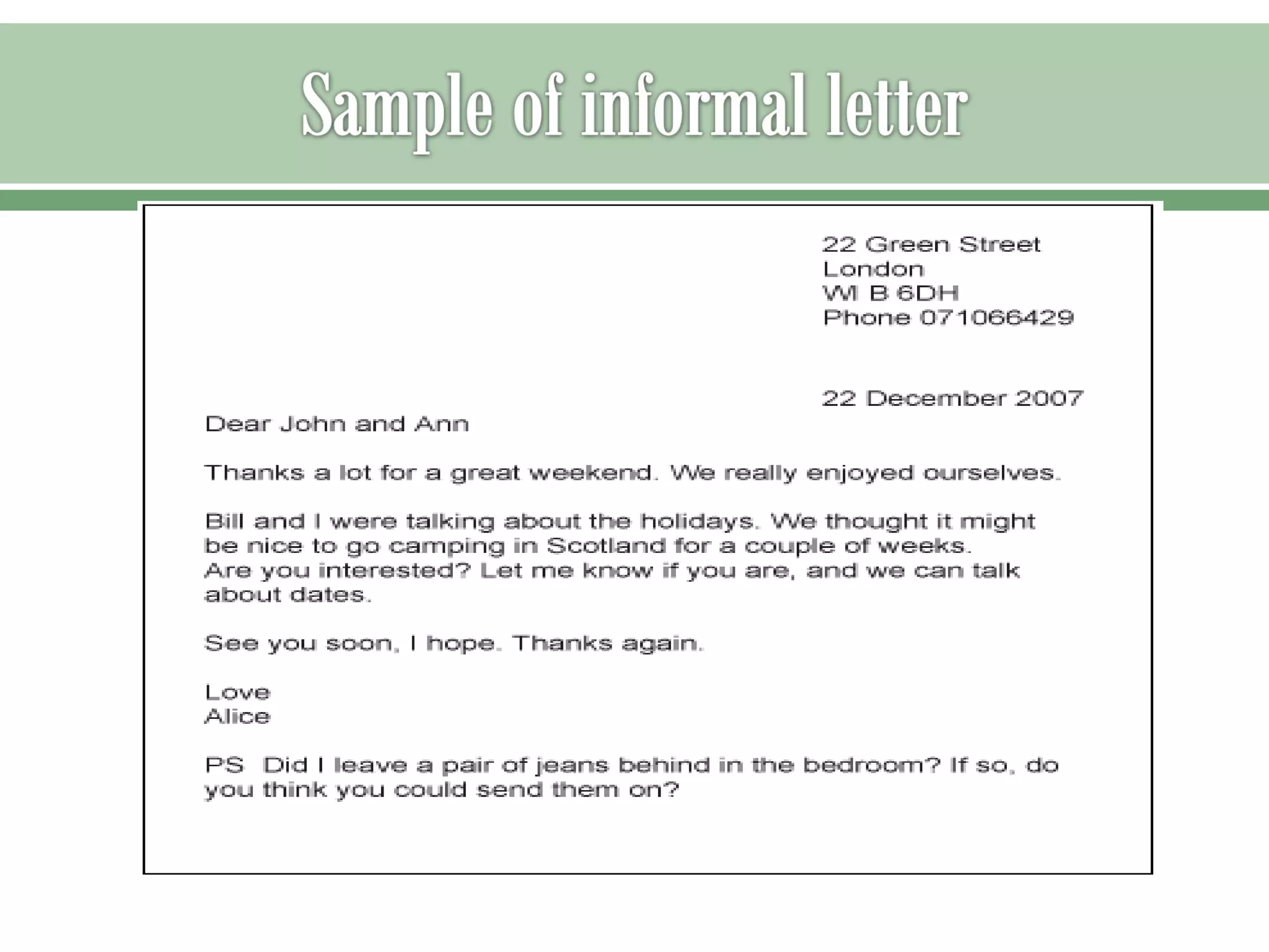 Formal and Informal Letter Writing | PPT