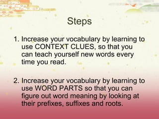 Vocabulary Building | PPT