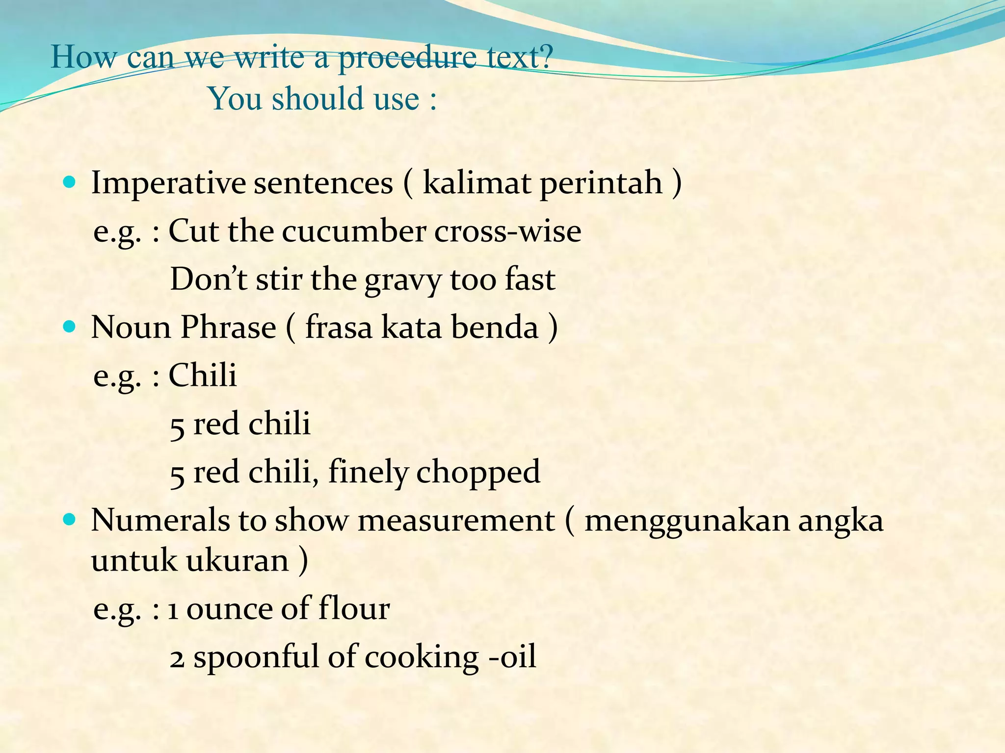 PPT B. Inggris Wajib kelas XII procedure text Hj. Reti R.pptx