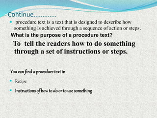 PPT B. Inggris Wajib kelas XII procedure text Hj. Reti R.pptx