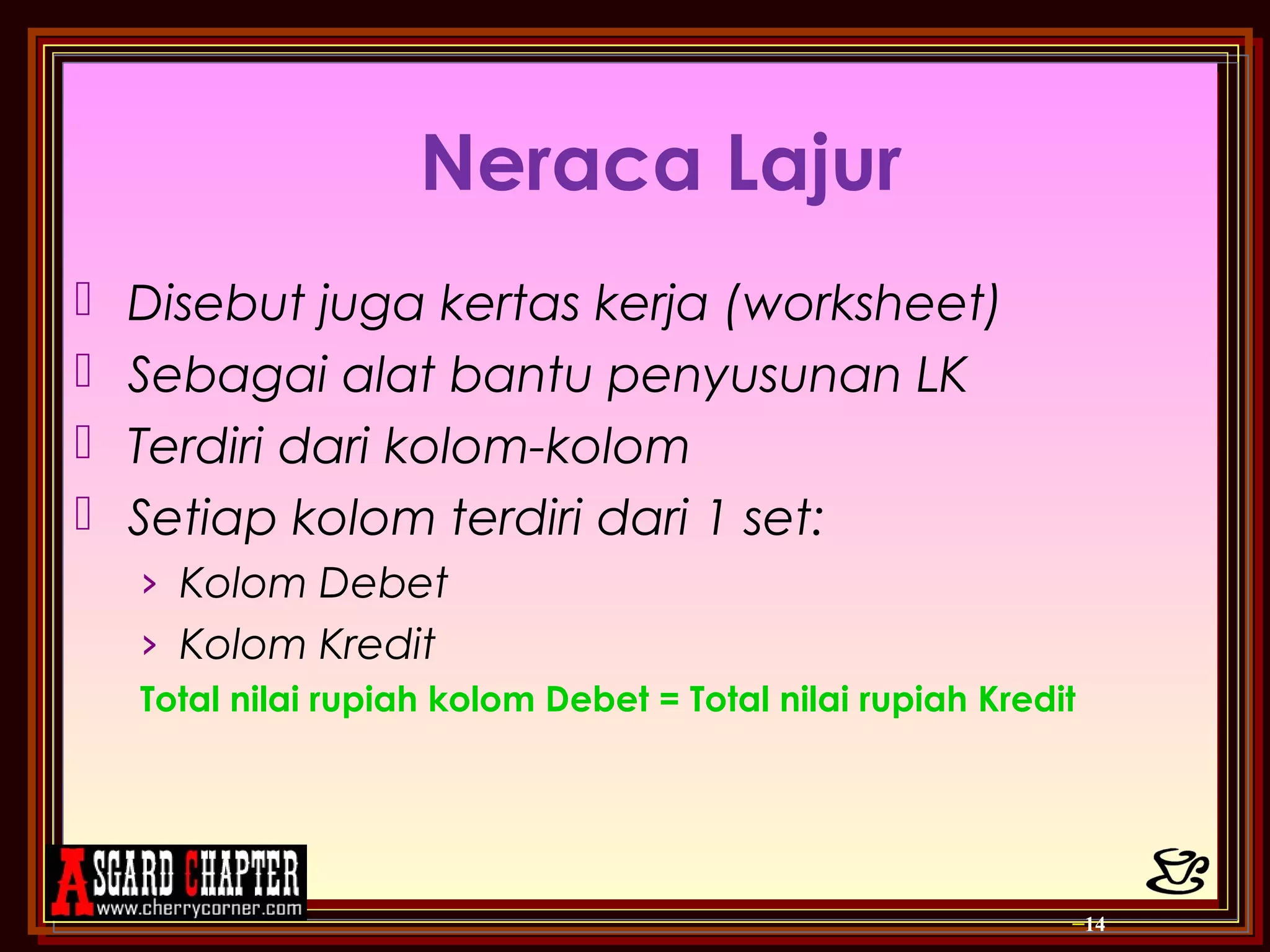Ppt bab 08 penyusunan lap keu dan neraca lajur | PPT