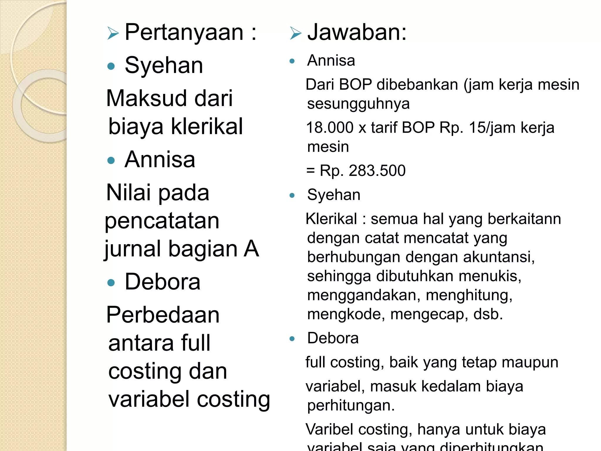 Akuntansi Biaya (Cost Accounting) - Anggaran dan Penentuan Tarif Biaya ...