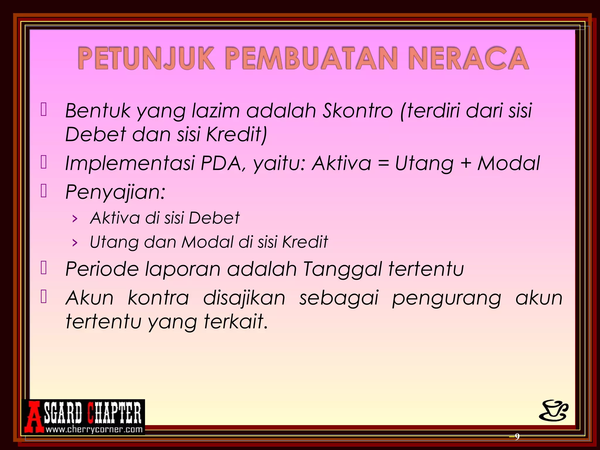 Ppt bab 14 laporan perubahan modal, neraca, dan arus kas | PPT