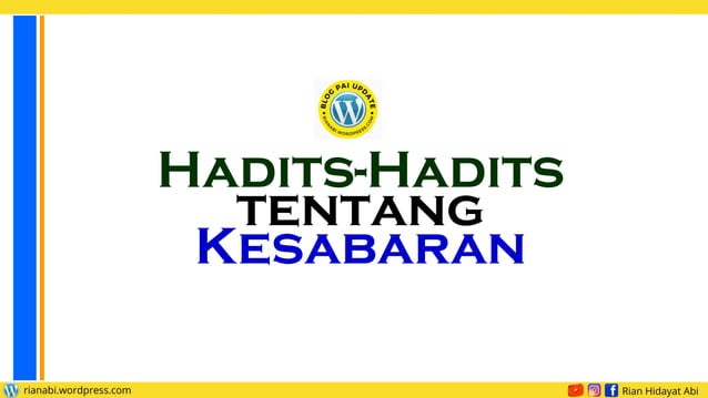 PPT BAB 1 Sabar dalam Menghadapi Musibah dan Ujian [PPT Kurikulum ...