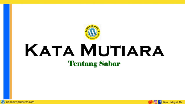 PPT BAB 1 Sabar dalam Menghadapi Musibah dan Ujian [PPT Kurikulum ...