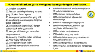 PPT BAB 2 SYU'ABUL IMAN, MA'RIFATUN BIL QOLBI, IQRARUN BIL LISAN ...